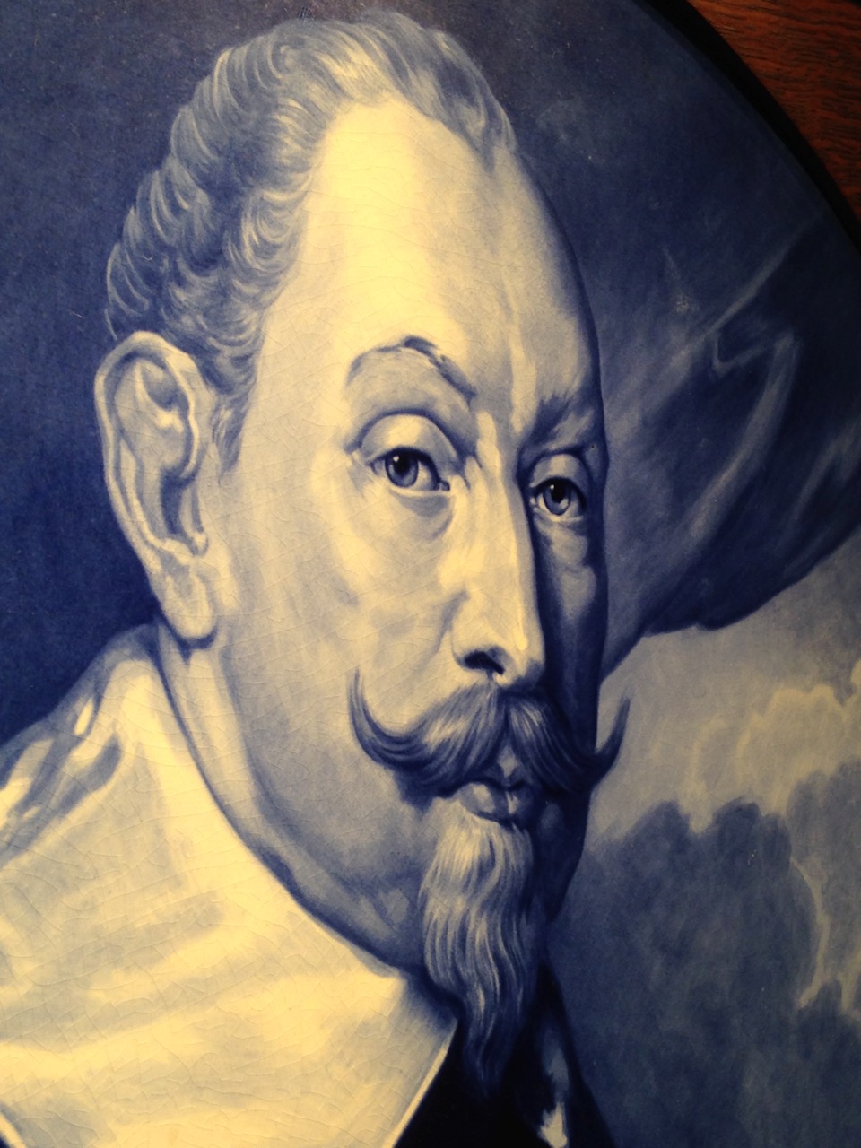 Delftware Porcelain Portrait of Gustav II Adolf on Display at Hillstrom ...